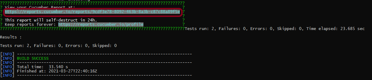 Cucumber Report Service – QA Automation Expert