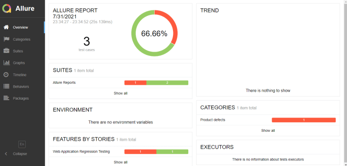 Allure Report – QA Automation Expert