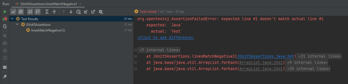 JUnit5 Assertions Example – QA Automation Expert
