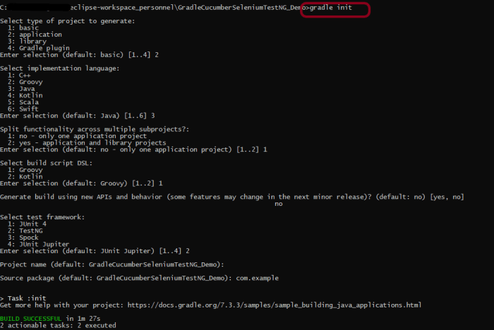 Gradle Project with Cucumber, Selenium and TestNG – QA Automation Expert
