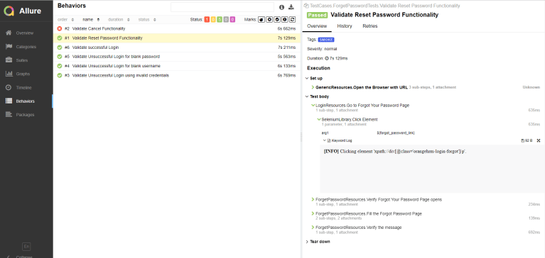 Integration of Allure Report with Robot Framework – QA Automation Expert