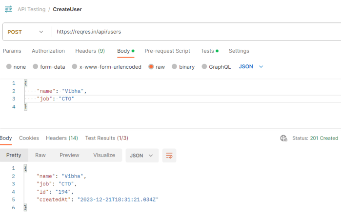 How to test POST Request Using Python Requests – QA Automation Expert