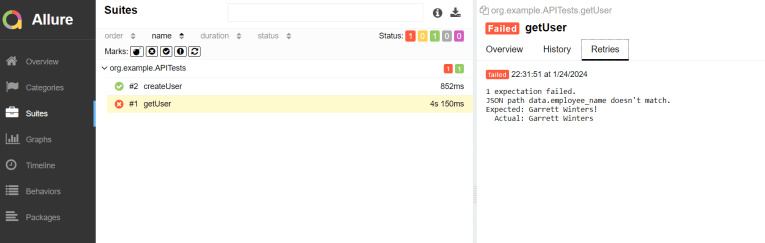 Allure Report – QA Automation Expert