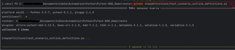 Scenario Outline in PyTest – BDD – QA Automation Expert