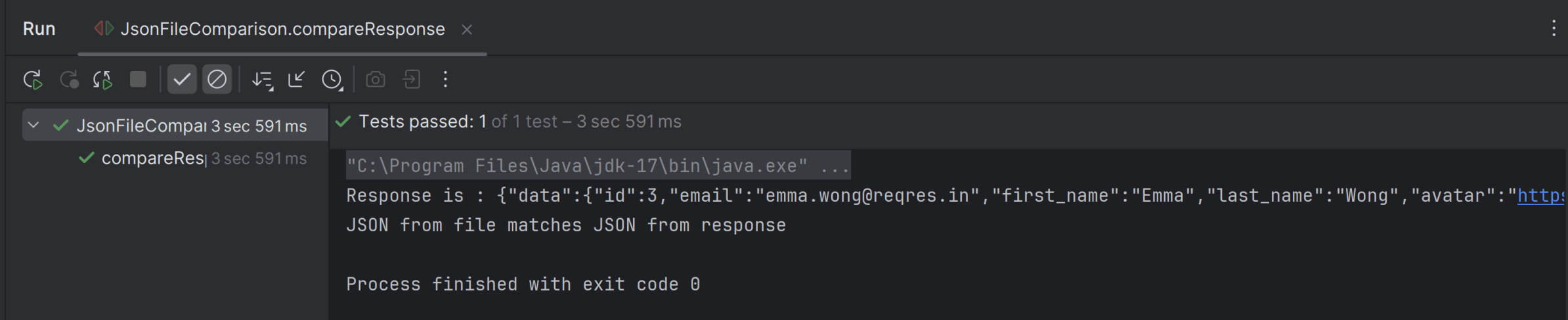 How to compare JSON File with JSON Response – QA Automation Expert