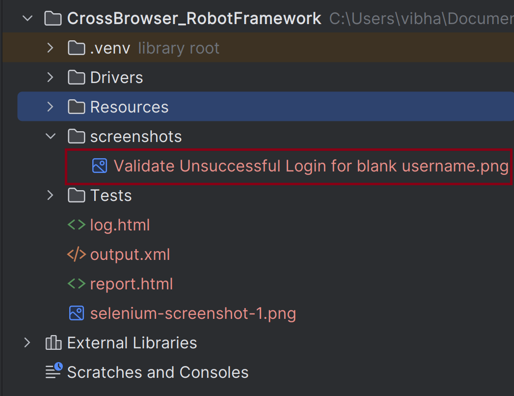 Add Screenshots to Failed Tests in Robot Framework – QA Automation Expert