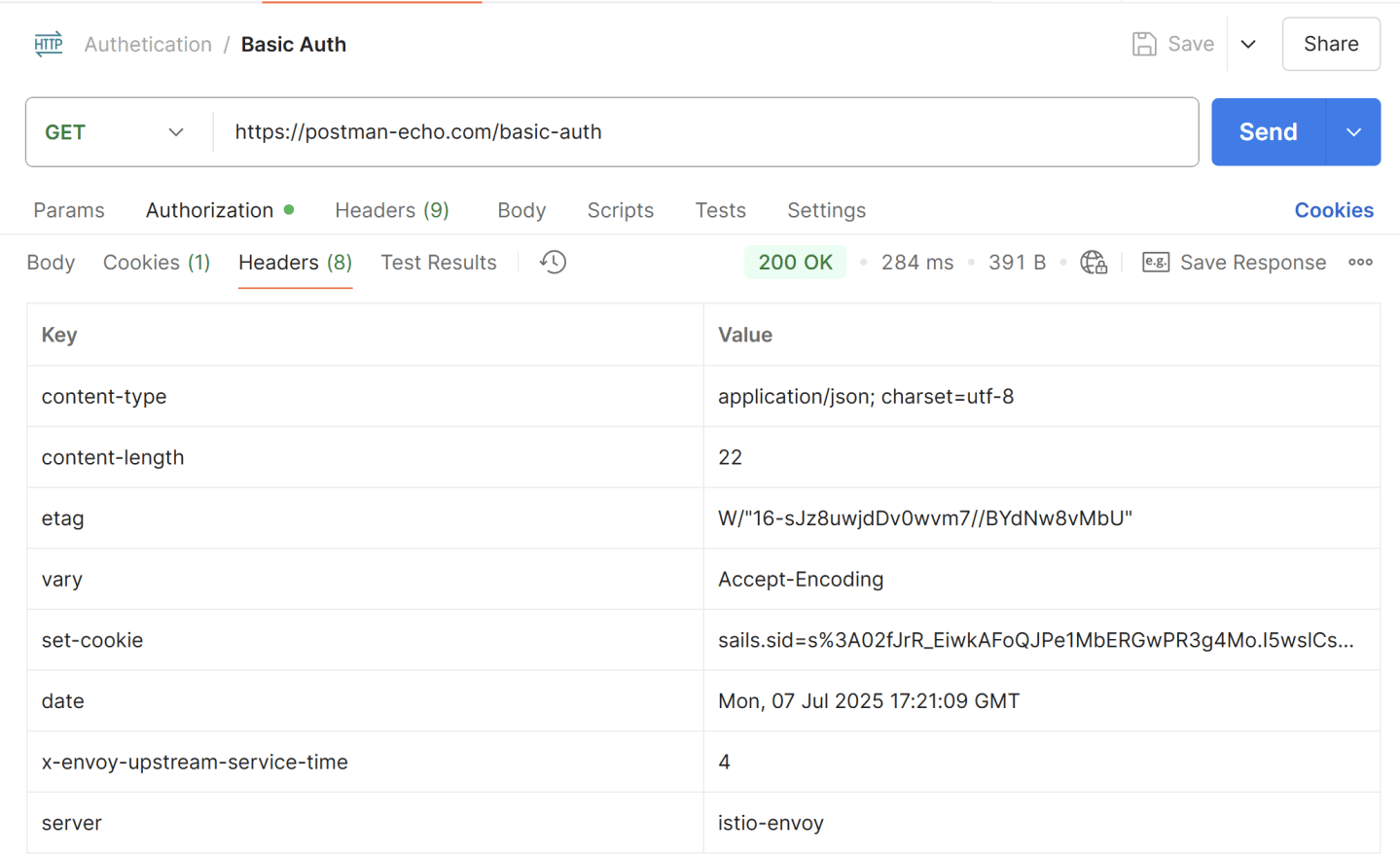 Basic Authentication with Postman – QA Automation Expert