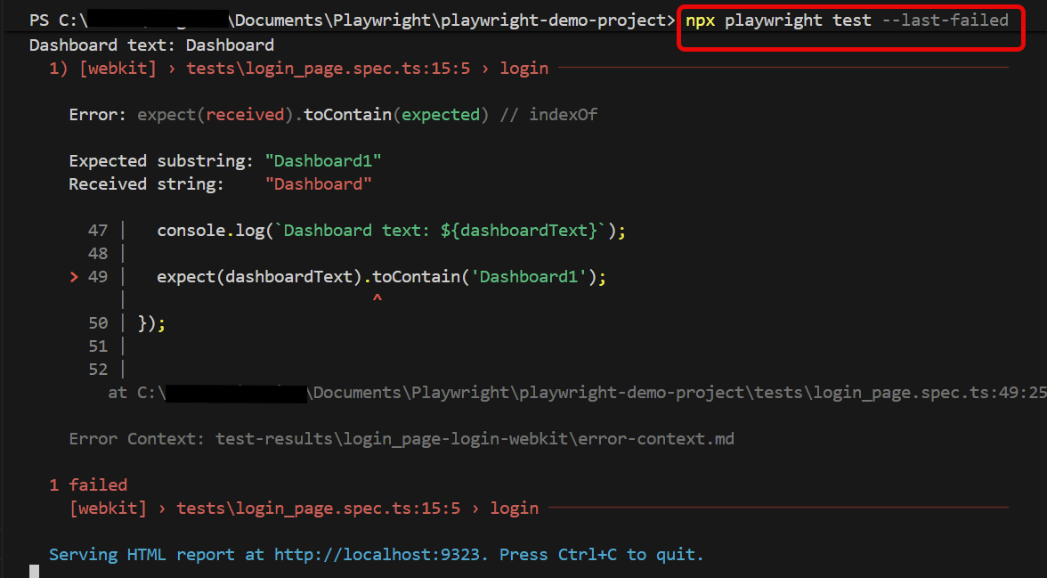 How to Rerun Last Failed Playwright TypeScript Tests – QA Automation Expert