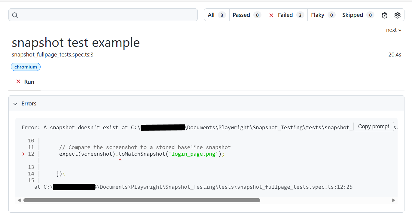 Mastering Snapshot Testing with Playwright – QA Automation Expert
