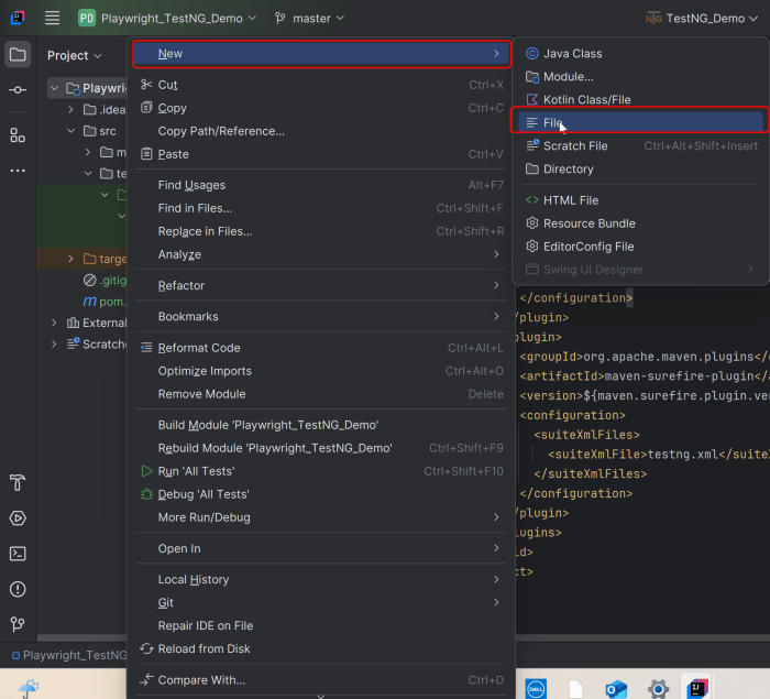 Integration of Playwright Java with TestNG – QA Automation Expert